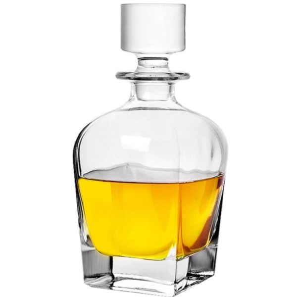 Quality 750mL Custom Glass Bottle Healthy Lead-free Material Screw Cap Transparent Leak-proof for sale