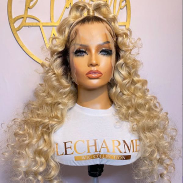 Quality Cuticle Aligned 100% Raw 613 Human Hair Wig Lace Closure Vendors for sale