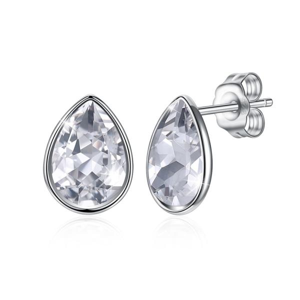 Quality Women Pink Sterling Silver Jewelry Earrings for sale