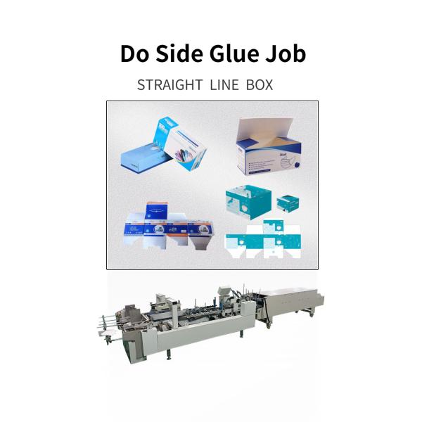 Quality Cardboard/Corrugated Straight Line Box Automatic Two Pieces Carton Folder Gluer for sale