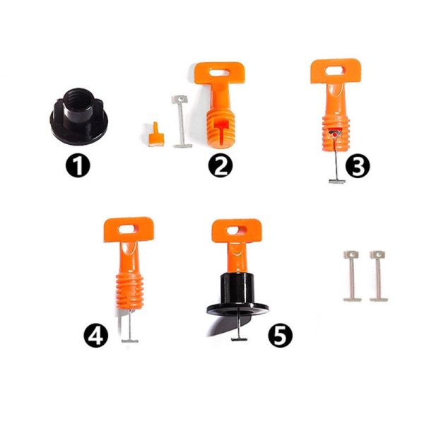 Quality 0.1 Kg Tile Installation Reusable Tile Leveling System Red Or Different Color for sale
