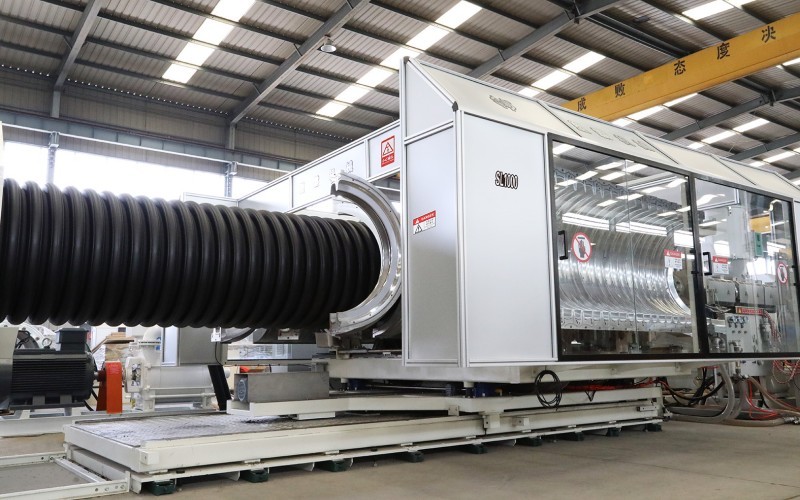 Quality 400-1200 mm Single Screw DWC Pipe Manufacturing Line for sale