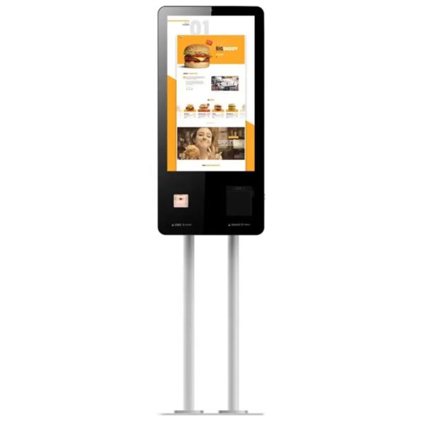 Quality Free Standing Self Service Kiosk 21.5 Inch Touchscreen With Thermal Printer for sale