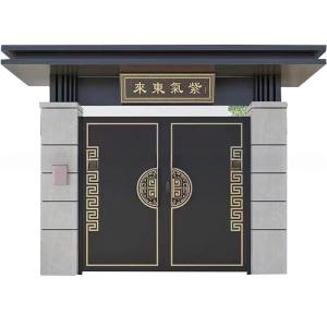 Quality Waterproof Cast Wrought Iron Security Gates Grilles Fence Entrance door for sale