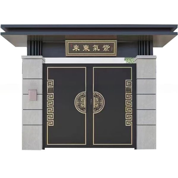 Quality Waterproof Cast Wrought Iron Security Gates Grilles Fence Entrance door for sale