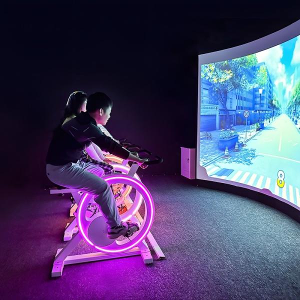 Quality Dynamic Racing Interactive Projection Game Outside Interactive Bike Game for sale