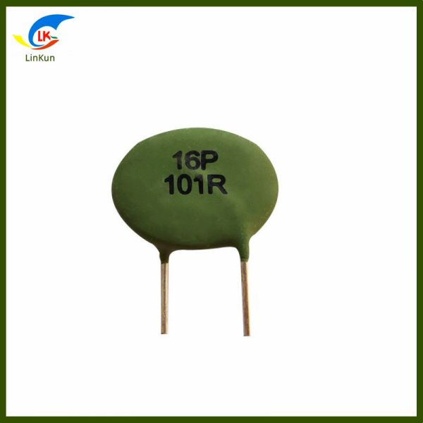 Quality MZ21 16P 50 Ohm PTC Overcurrent Protection Thermistor 18mm Diameter Green Color for sale