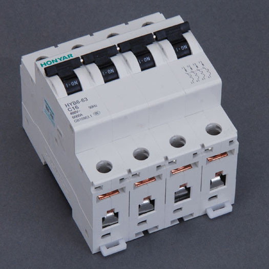 Quality CE Household Miniature Current 4 Pole Circuit Breaker Air Switch IP40 Overload for sale