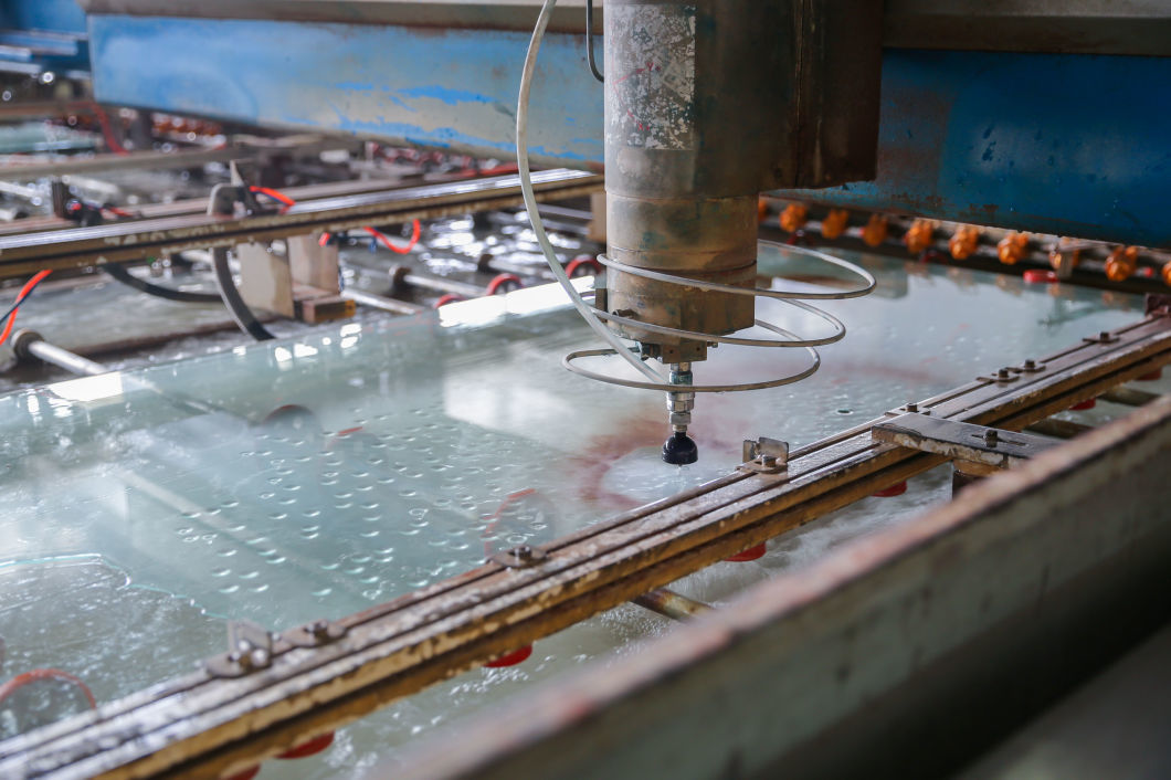 Ultra Clear Tinted Stream Pattern Glass Textured Cabinet and Door Glass Pane Design