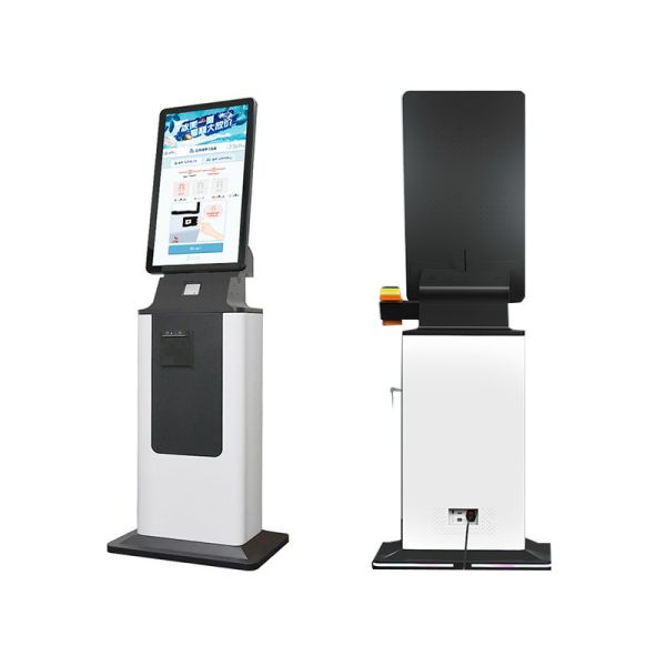 Quality Self Service Cash and Coin Recycler Android Payment Kiosk Card Dispenser Ticket Printer Self Hotel Check in Kiosk for sale