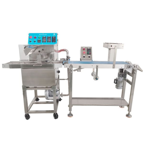 Quality Biscuit Chocolate Dipping Chocolate Enrober Machine Commercial CE 304 SS for sale
