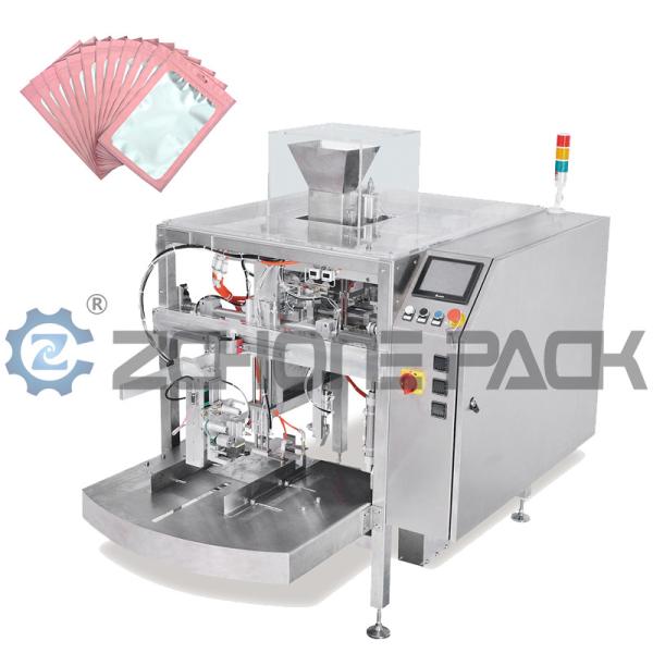 Quality 0.65Mpa Mini Pouch Packaging Machine , Multifunctional Premade Bag Packing for sale