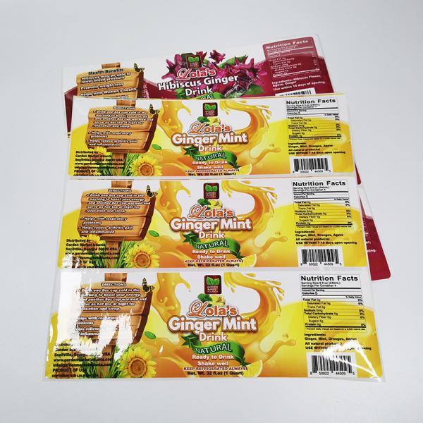 Quality Pantone Food Package Sticker BOPP Film PMS Printing Adhesive Labels for sale