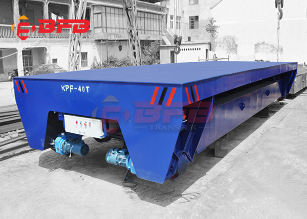 Quality 75t Steerable Mold Transfer Cart Q235 Diesel Operated Hand Pendant for sale