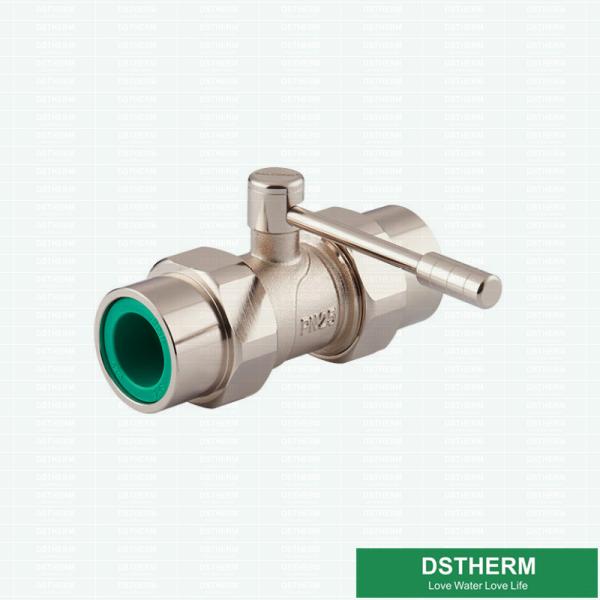 Quality Water Control PN20 32mm PPR Double Union Ball Valve for sale