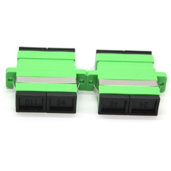 Quality SC APC Simplex Fiber Optic Accessories Optical Adapter Duplex Coupler Flange for sale