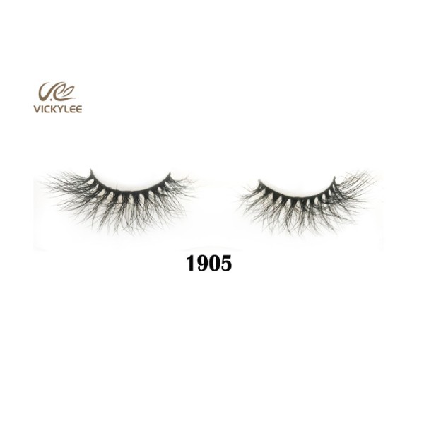 Quality Curly Mink Fan Shaped 8D Dramatic Wispy Lashes for sale