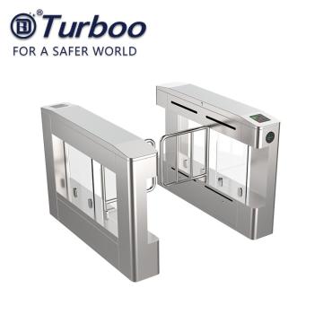 Access Control System Pedestrian Barrier Gate , Stainless Steel Swing Gate