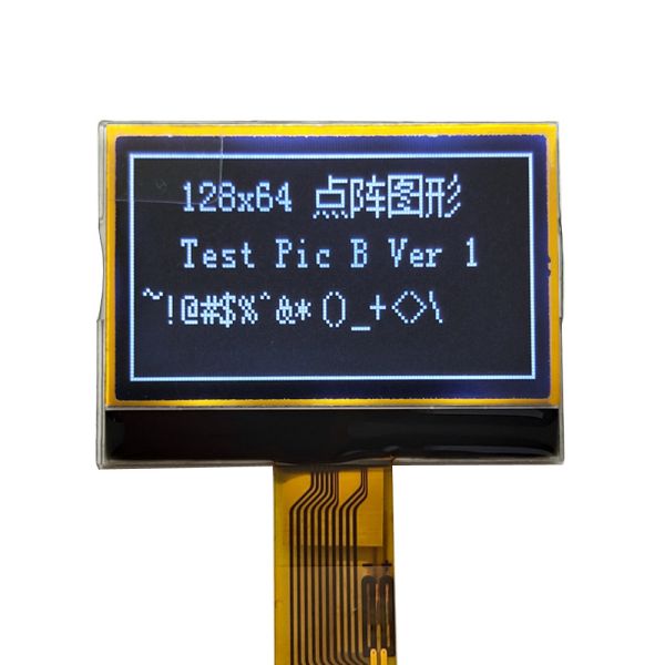 Quality Customized DFSTN Lcd Display Module 128X64 Dots Driving IC ST7567 1/65 Duty,1 for sale
