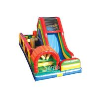 Quality Amazing Multifunction Commercial Kids Inflatable Obstacle With Big Slide for sale