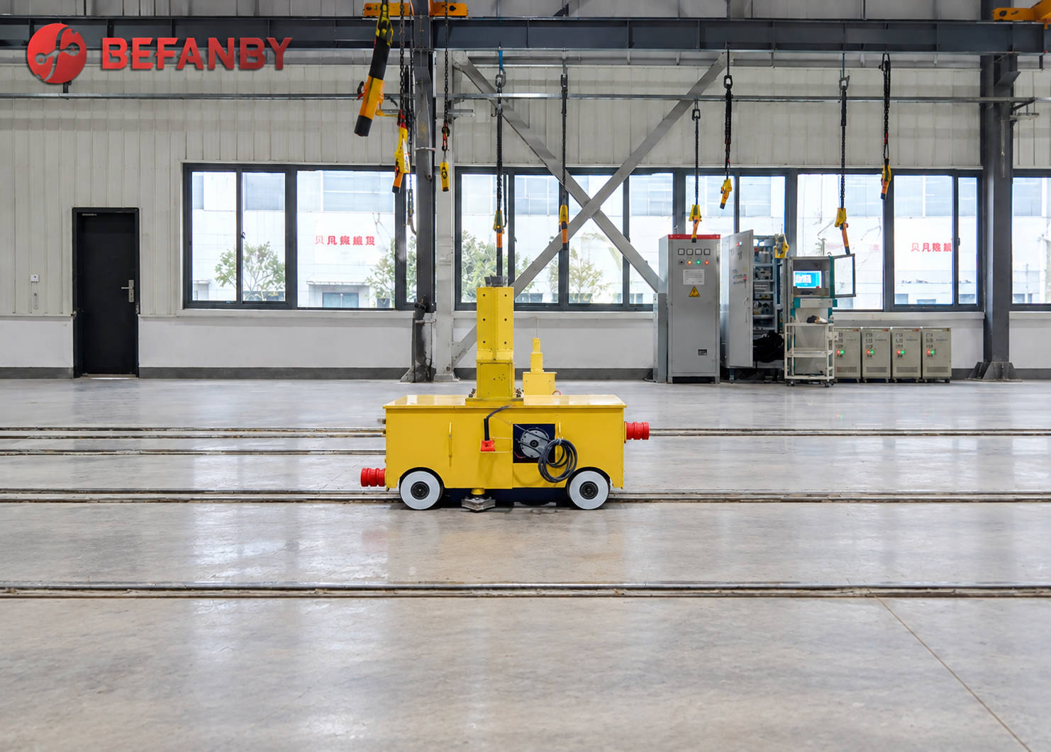 Quality Steel Rolls Warehouse 20m/Min 1T On Rail Transfer Cart for sale