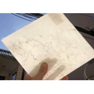 Quality Thin 1mm Marble Laminated Glass Plates High Humidity Resistance for sale