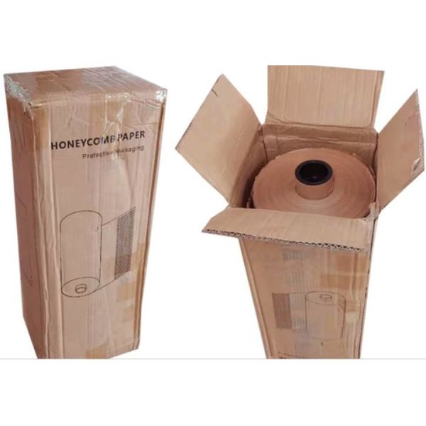 Quality Packaging Paper Cushioning Kraft Wrap Honeycomb Wrap Roll Bubble Alternative Shipping Moving Supply Gift Wrapping for sale