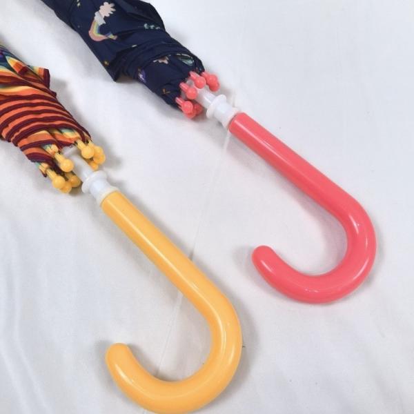 Quality Rainbow Kids Umbrella Long Handle Safe and Easy to Open for Kindergarten for sale