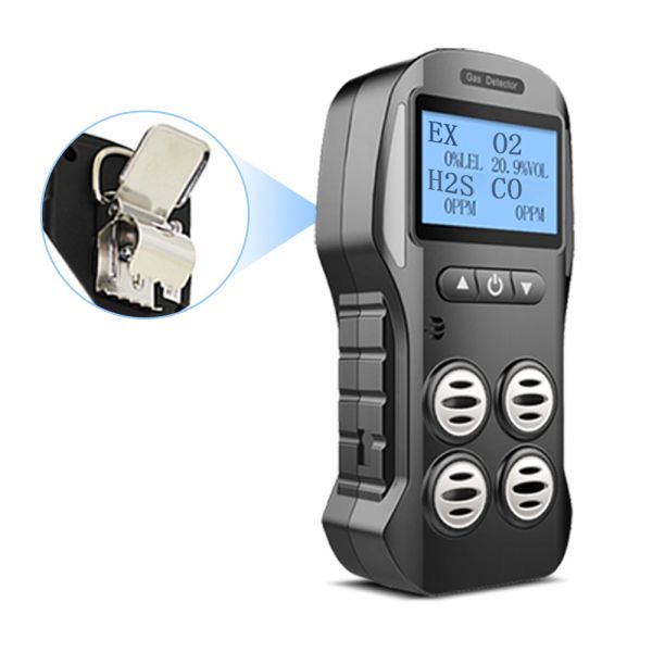 Quality Rugged Portable 4 Gas Lel Multi Gas Detector For Hazardous Gas Monitoring for sale