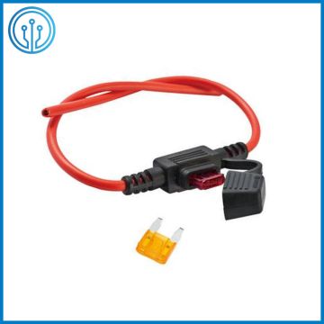 Quality 25A 32V 22AWG Cable PCB Mount Fuse Holder Mini Car Micro 2 Inline Fuse Block for sale