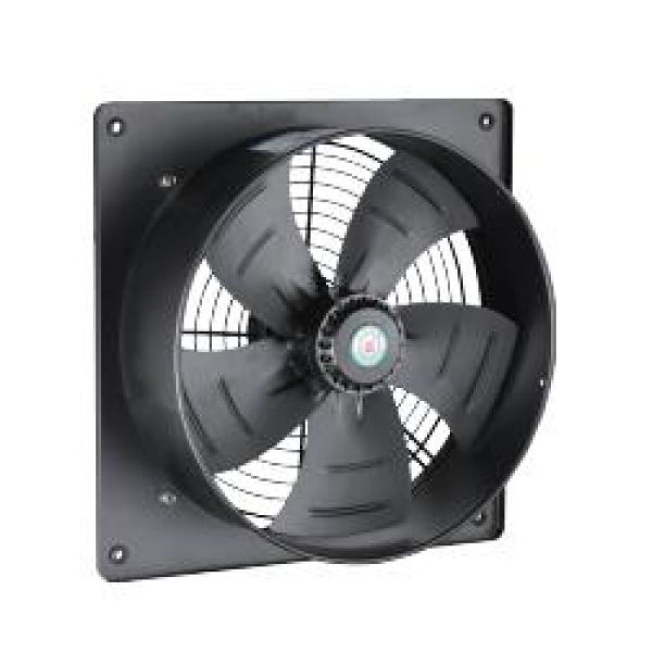 Quality Low Noise Electric Greenhouse Square Ventilation Fan Mounting With LED Light for sale
