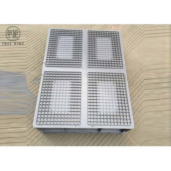 Quality 800 * 600 * 230 Euro Stacking Containers , Straight Sided Plastic Storage Boxes for sale