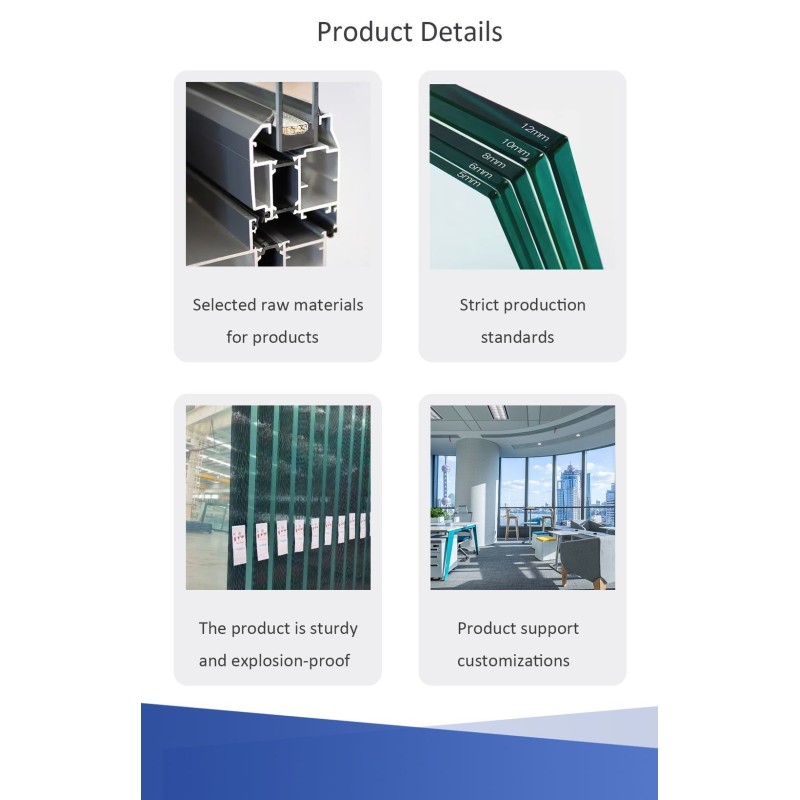 Three-Track Sliding Door Family Villa Broken Bridge Aluminum Alloy Sliding Door