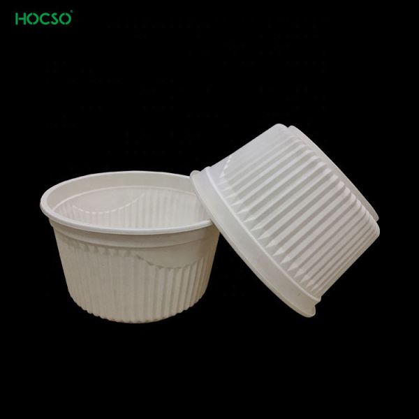 Quality Takeaway Food Biodegradable PSM Cornstarch Disposable Bowl with Customized for sale