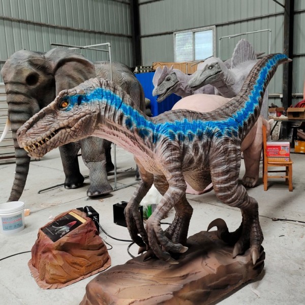 Quality High-quality Animatronic Realistic Dinosaur 3m Velociraptor for sale