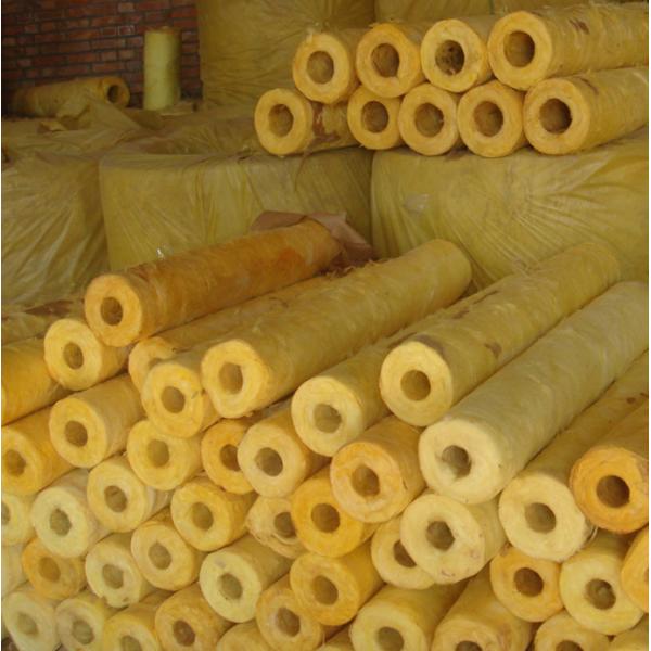 Quality Fireproof Heat Insulation Glass Wool Tube Non Combustible 50mm for sale