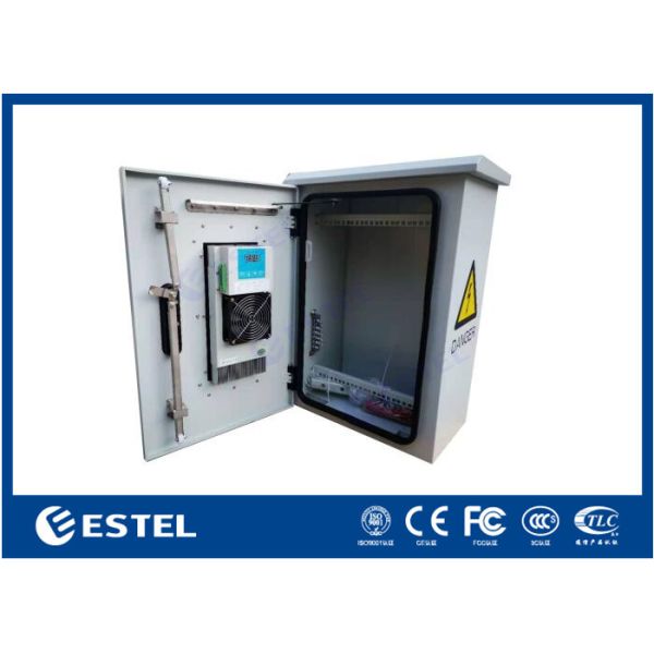 Quality Network Outdoor Cabinet 19 Inch Rack 7U Weatherproof Enclosures With TEC Cooling for sale