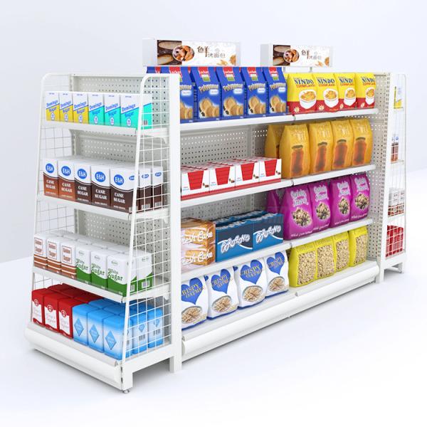 Quality Summer Halloween Grocery Store Displays Shelves Wine Units Gondola Supermarket Steel Shelf for sale