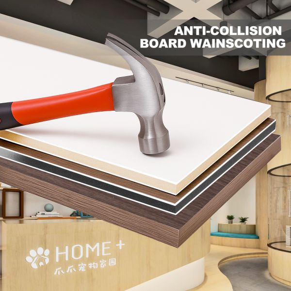 Quality Anti-collision Board Wainscoting Thickness 8mm Bamboo Wood Interior Decoration Wall Panels for sale