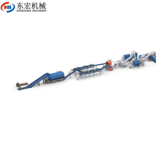 Quality Waste Plastic Recycling Wood Chipper Shredder OCC Newspaper Cardboard Production Line for sale