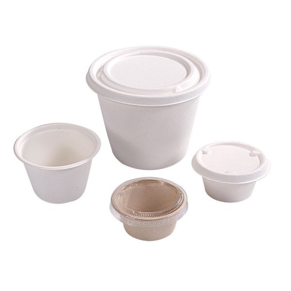 Quality 1oz 2oz 4oz Paper Soup Disposable Salad Bowls With Lids Portion Cups for sale