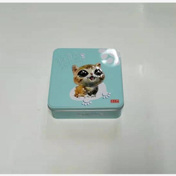 Quality Embossed Square Tin Box with Lid Lower Price Tin Cans Wholesale Metal Containers for sale