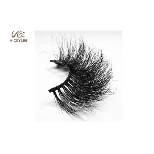 Quality Pure Handmade Natural Mink 21MM 7D Volume Lashes for sale