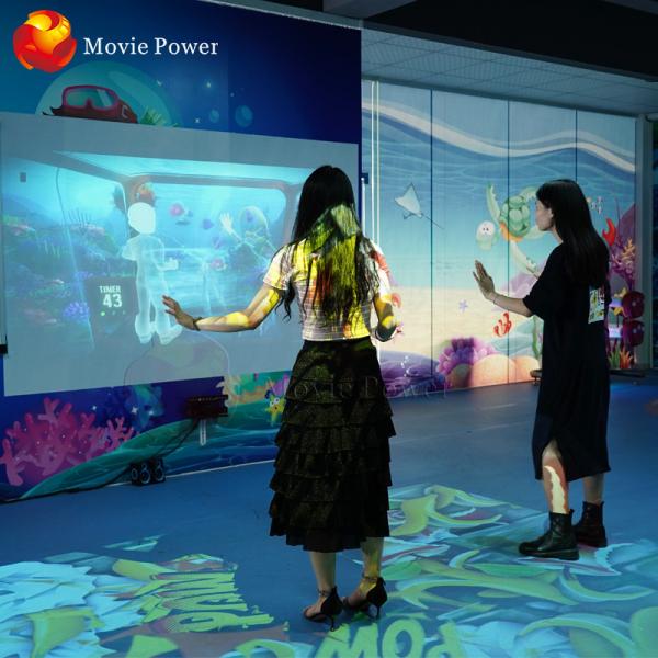 Quality Amusement Park Entertainment Interactive 3d Hologram Floor Kids Game System for sale