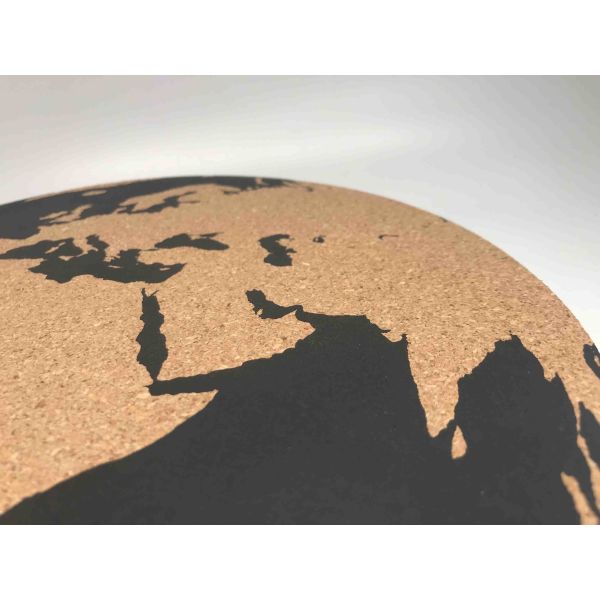 Quality Waterproof Circle World Map Pin Boards Dia30cm Thick 0.5cm for sale