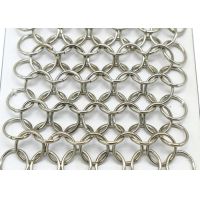 Quality Dia 3mm Chainmail Curtain Decorative Ring Metal Mesh Polished for sale