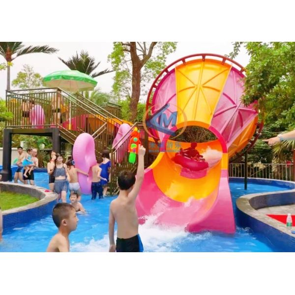 Quality 1.9M Height Tornado Water Park Slide High Durability For Kids Play Pool for sale