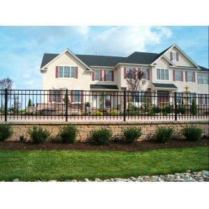 Quality Strong 5ft Height Steel Tubular Fencing With Flat Top For Backyard for sale