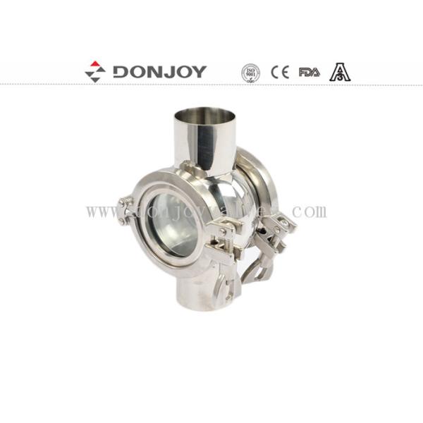 Quality Weld Ends Flow Sanitary DN100 Sight Glass for pipeline for sale