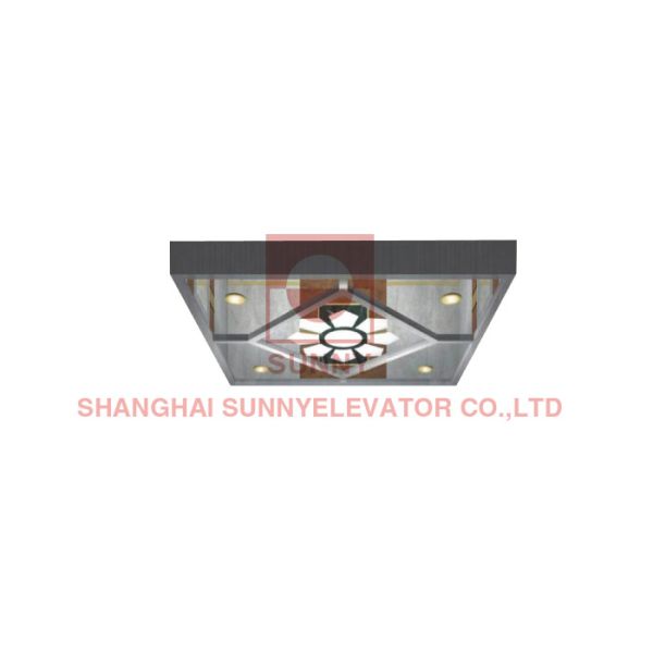 Quality Stainless Steel Square Tube Frame Elevator Ceiling Down Light With Elevator Parts for sale